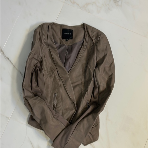 Dynamite | Jackets & Coats | Dynamite Brown Leather Jacket Structured ...